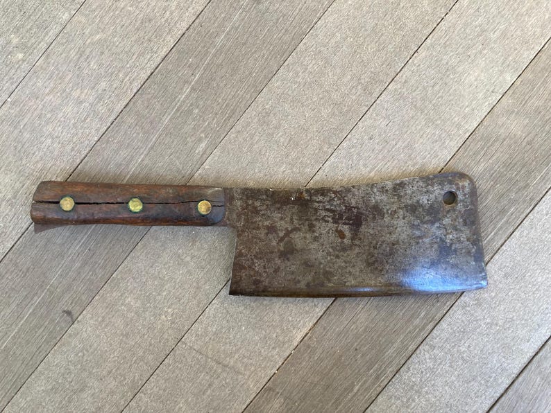 Vintage, Large Antique Meat Cleaver, Circa Early 1900s - Etsy