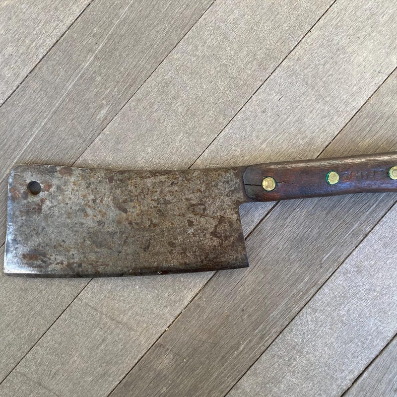 Antique Meat Cleaver - Etsy