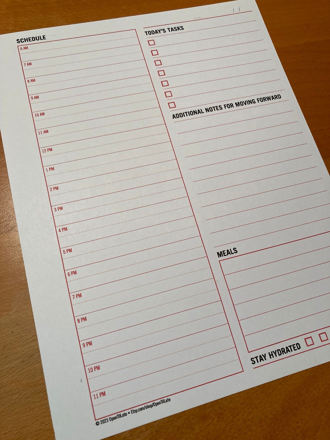 Simple Daily Planner, Printable Daily Planner, Digital ADHD Planner ...