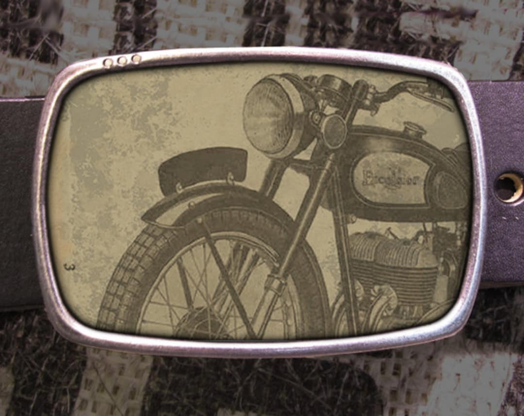 Motorcycle Belt Buckle, Vintage Inspired 525, Gift for Him, Gift for ...
