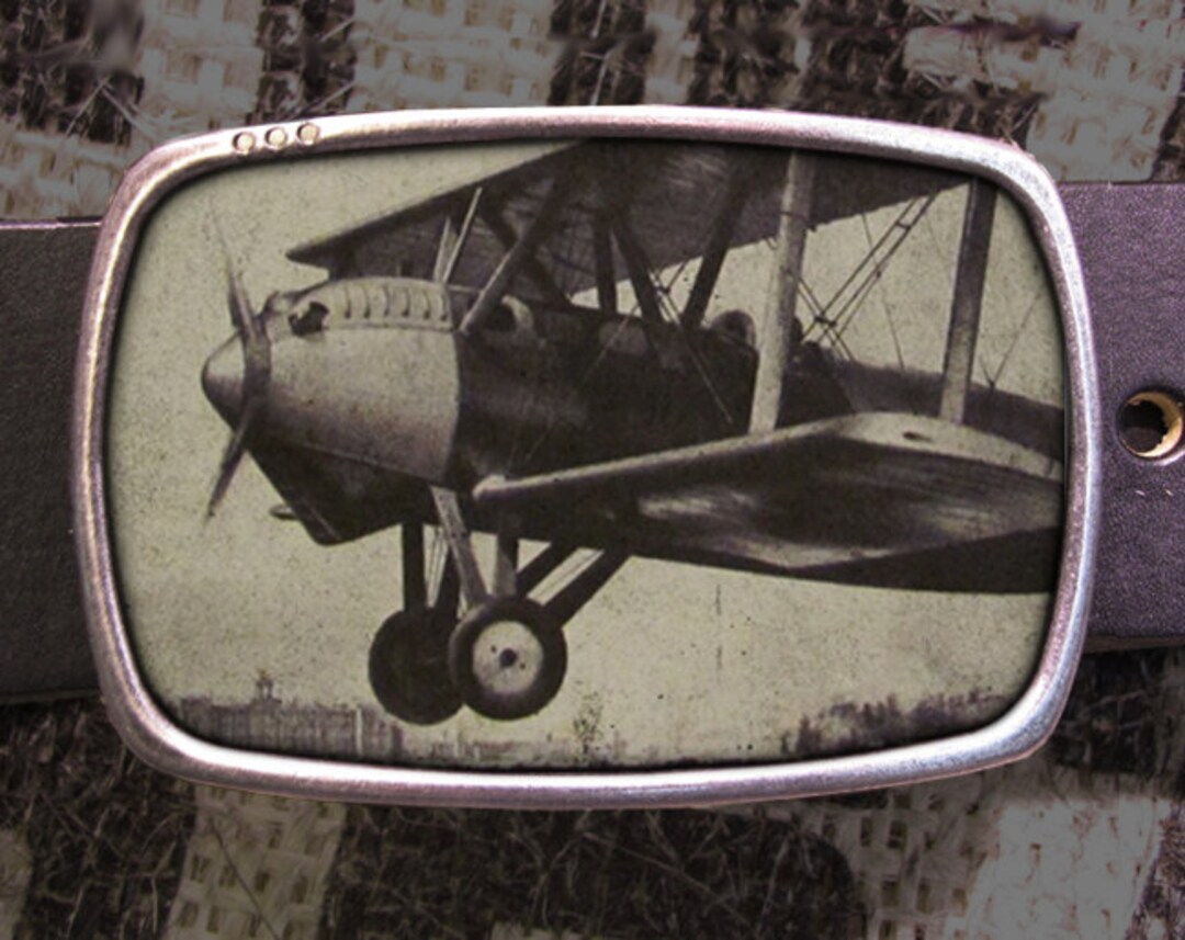 Airplane Belt Buckle, Biplane Flight Buckle 536, Gift for Him, Gift for ...