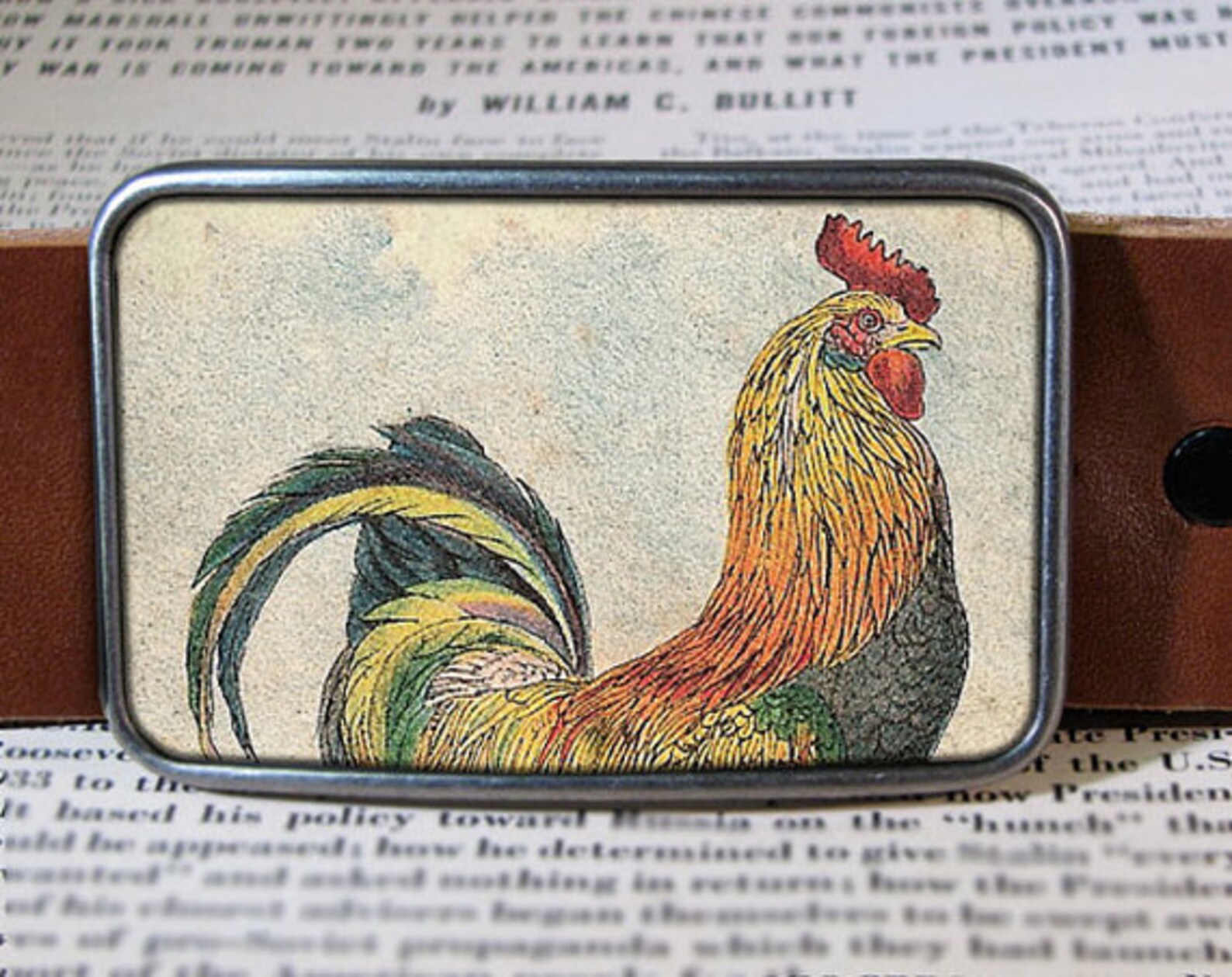 Rooster Belt Buckle Cocky Buckle 517 Gift for Him Gift for | Etsy
