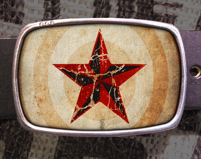 Nautical Star Belt Buckle, Rock Buckle 625, Gift for Him, Gift for Her ...