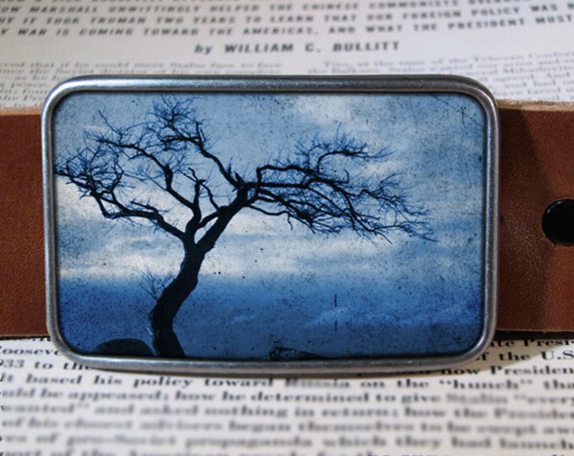 Tree Silhouette Belt Buckle Nature Buckle 604 Gift for Him - Etsy