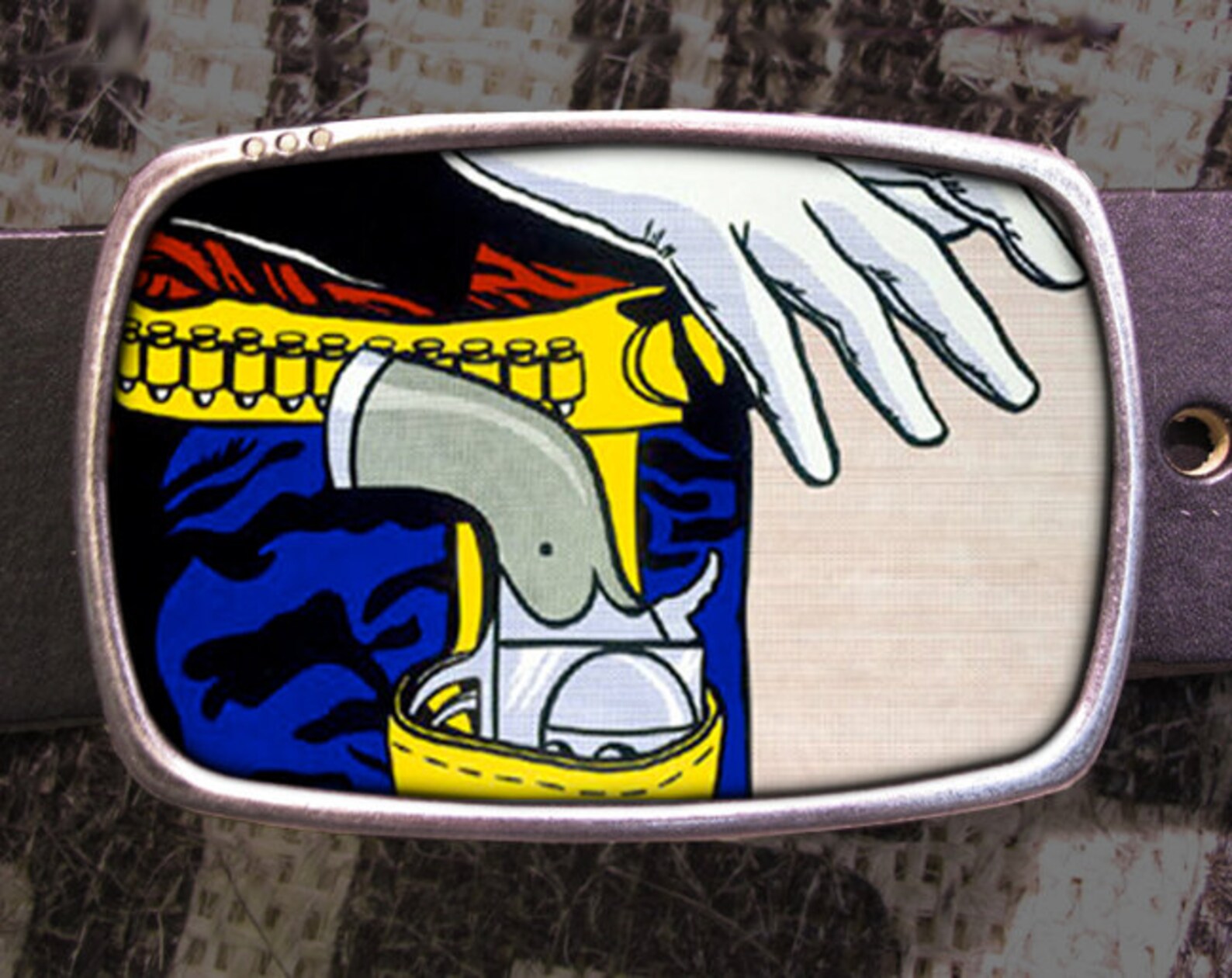 Ready Draw Belt Buckle Vintage Inspired Pop Art 521 Gift for - Etsy