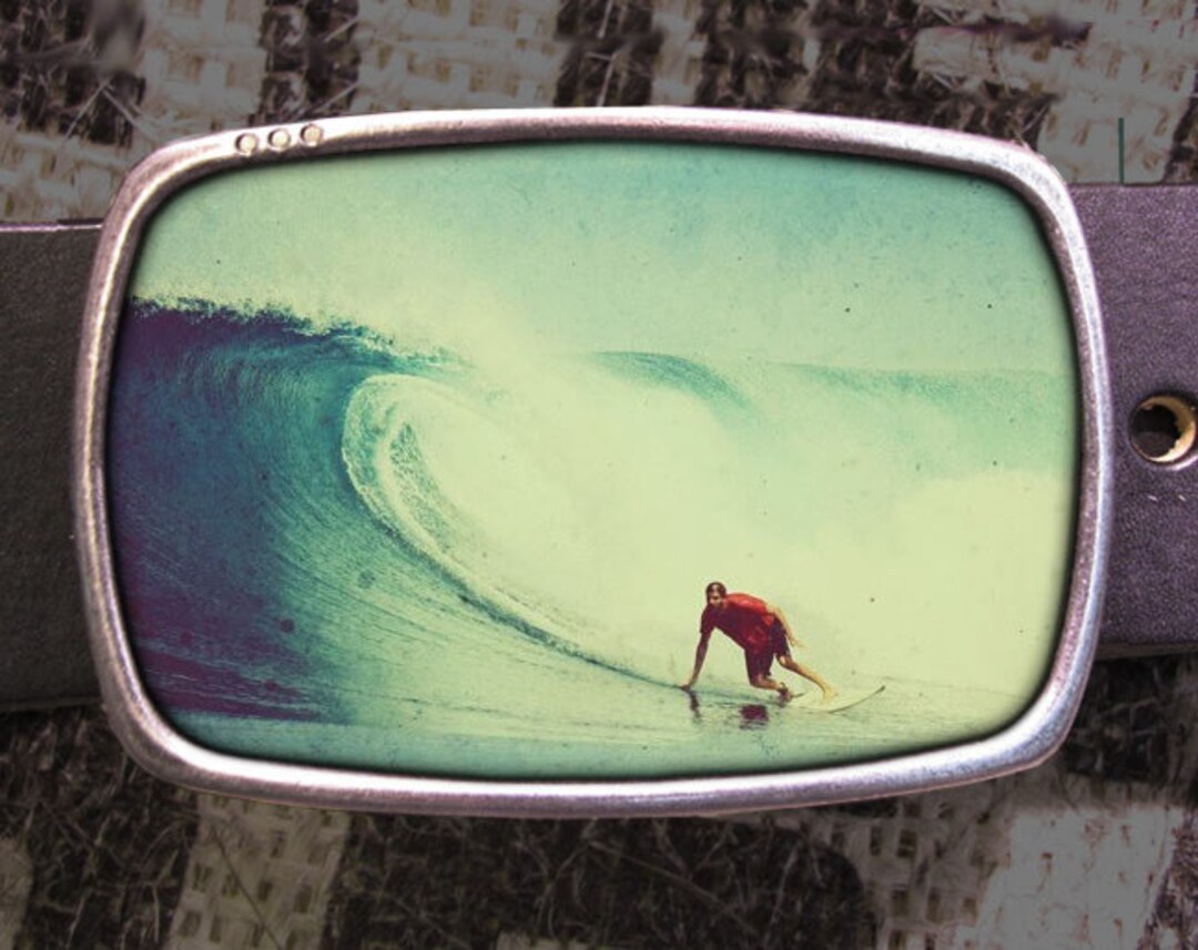 Surfer Belt Buckle, Beach Buckle, Wave Belt Buckle 704 Gift for Him or ...