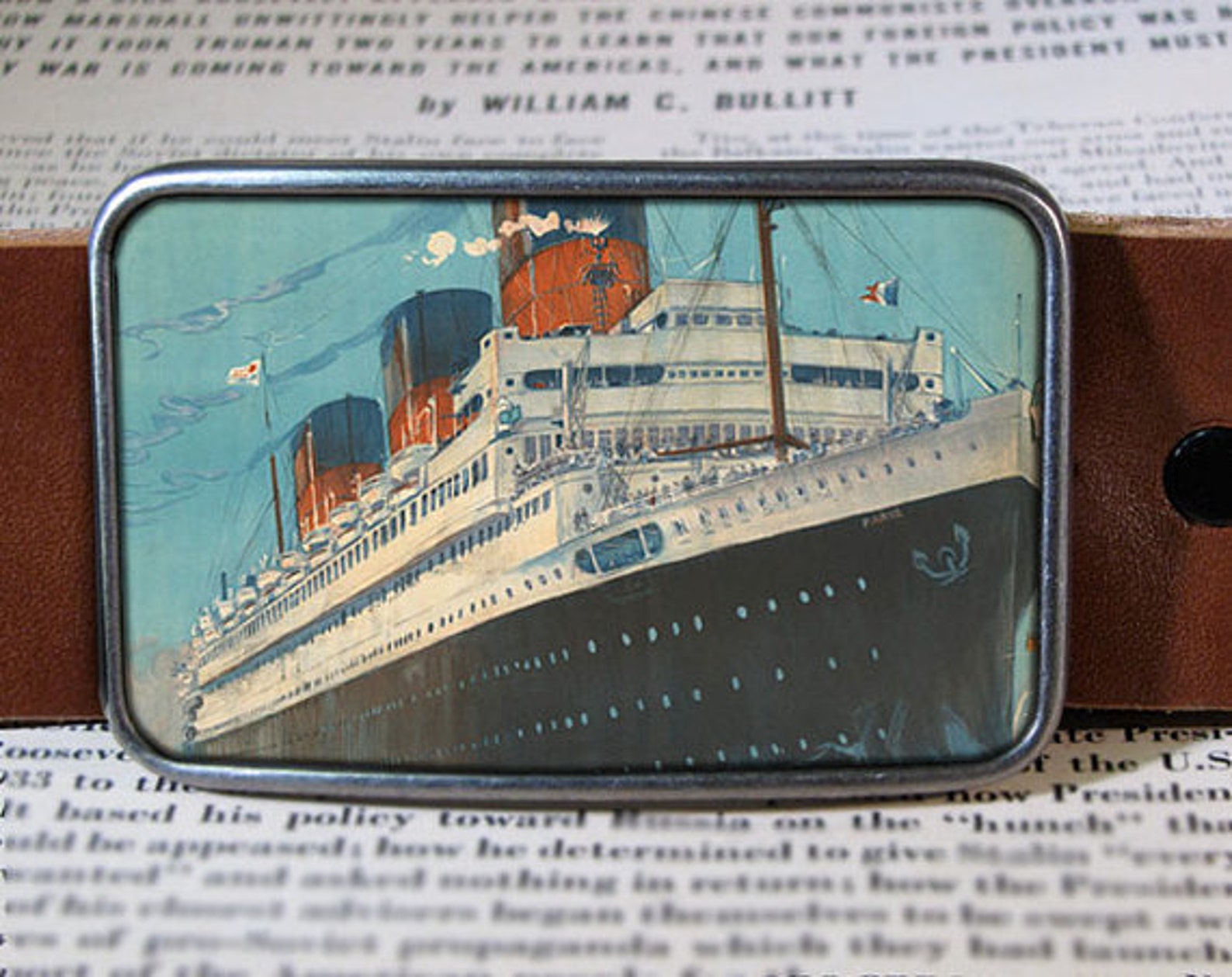 Steam Ship Belt Buckle Titanic Buckle Vintage Inspired | Etsy