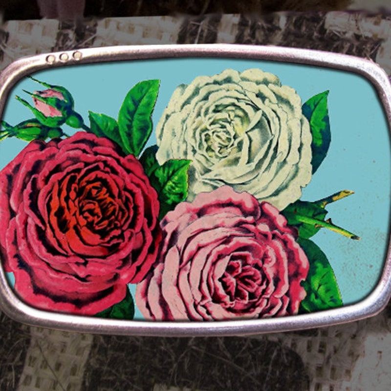 Floral Belt Buckles Pink - Etsy