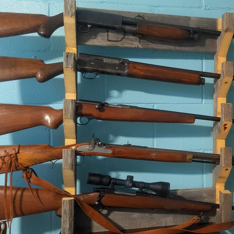 Wood Rifle Rack - Etsy