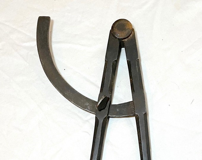 Very Rare Antique 19th Century Handmade Solid Wrought Iron Compass ...