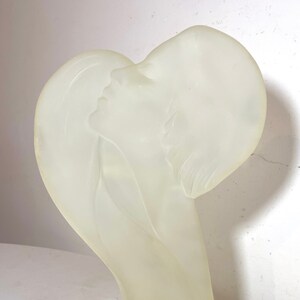 Vintage Frosted Lucite Art Deco Faces of Love Couple David Fisher ...
