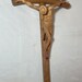Antique Hand Carved Wood Religious Jesus Christ Crucified Cross ...