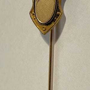 Antique Hand Carved 10k Yellow Gold Ornate Hat Stick Pin Art Deco ...
