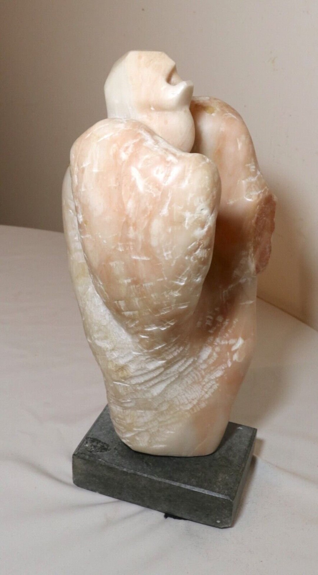 Modern Antique Hand Carved Soapstone Stone Screaming Man Sculpture ...