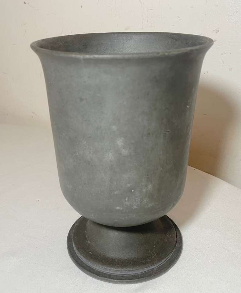 Rare Antique 18th Century 1700s Handmade English Pewter Footed Vase Chalice - Etsy