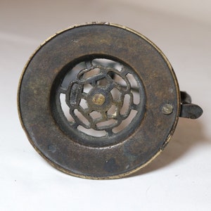 Antique 18th Century Peened Brass Candlestick Spring Loaded Candle ...