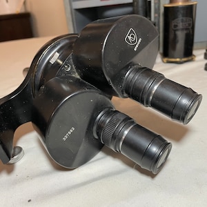 Antique Carl Zeiss Spencer Buffalo Binocular Lab Microscope Brass ...
