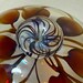 Vintage Hand Blown Signed Detailed Mary Angus Art Glass Iridescent Leaf ...