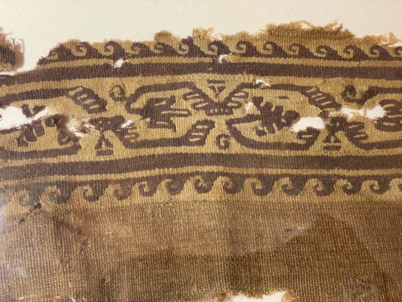 Rare Ancient Egyptian 4th 9th Century Tunic Coptic Linen Fragment ...