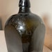 Antique 19th Century Blown 5pc Mold Dutch Olive Green Gin Glass Bottle ...