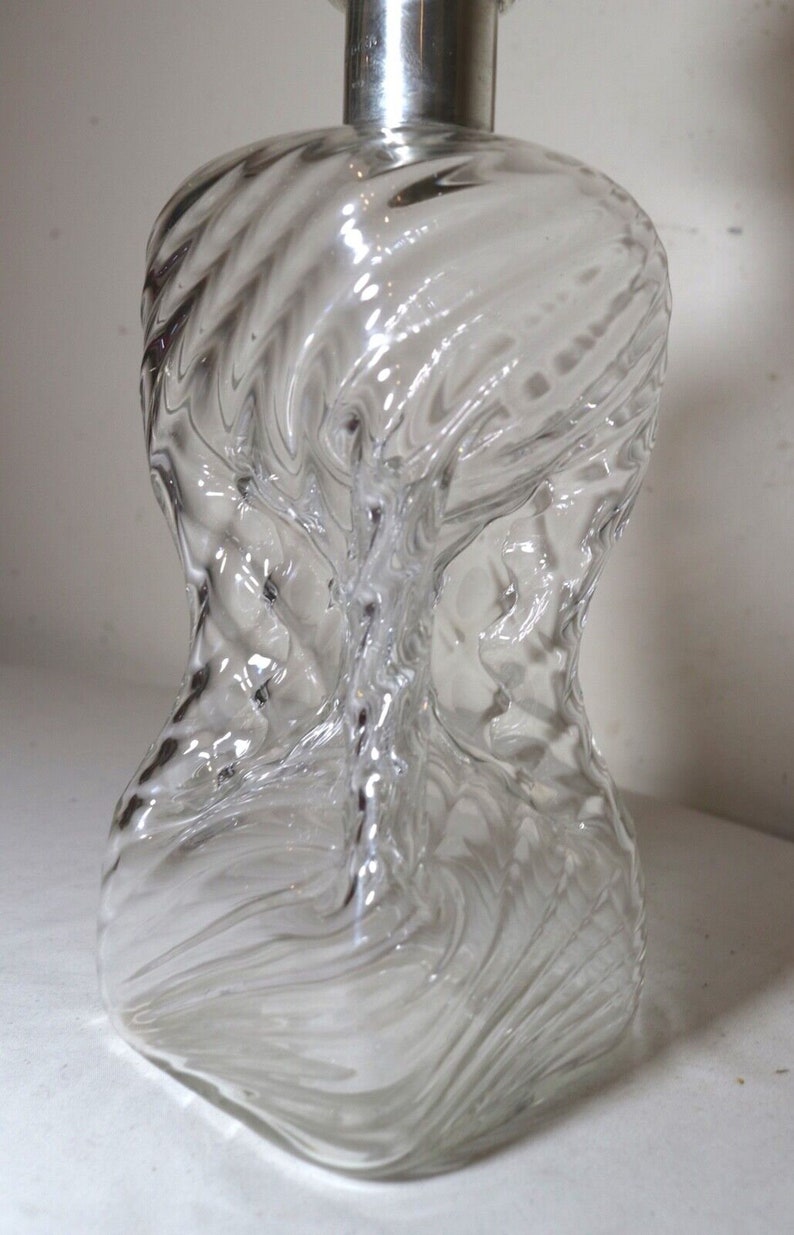 Antique Latham & Morton Blown Glass Sterling Silver Glug Glug Liquor ...