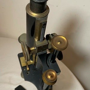 Rare Antique 1800's Solid Brass Mozstertz Lab Microscope Scientific ...