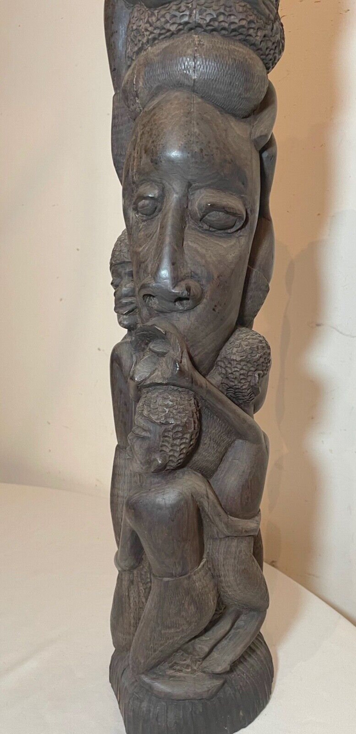 Large Antique Hand Carved African Wooden Makonde Tribe Totem - Etsy