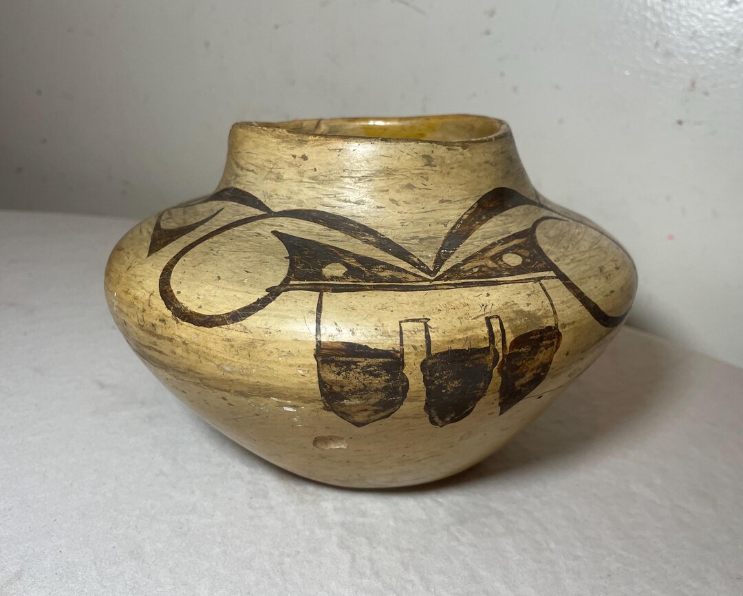 Antique Handmade 19th Century Nampeyo Hopi-tewa Earthenware Pottery ...