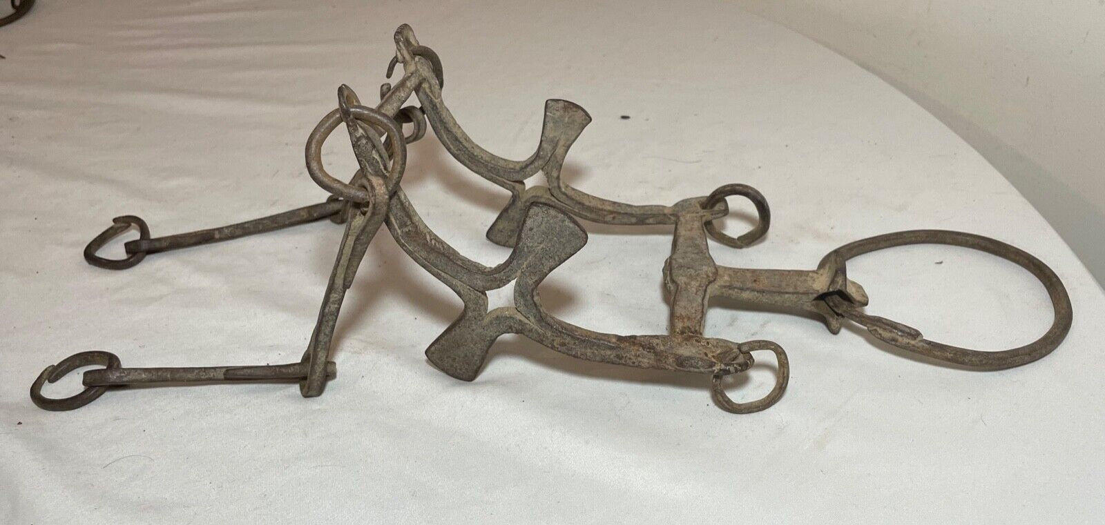 Very Rare Antique 18th Century 1700's Hand Wrought Iron Horse Bridle ...