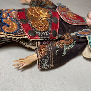 Antique Chinese Handmade Peking Opera Theatre Puppet Chaozhou Doll Qing ...