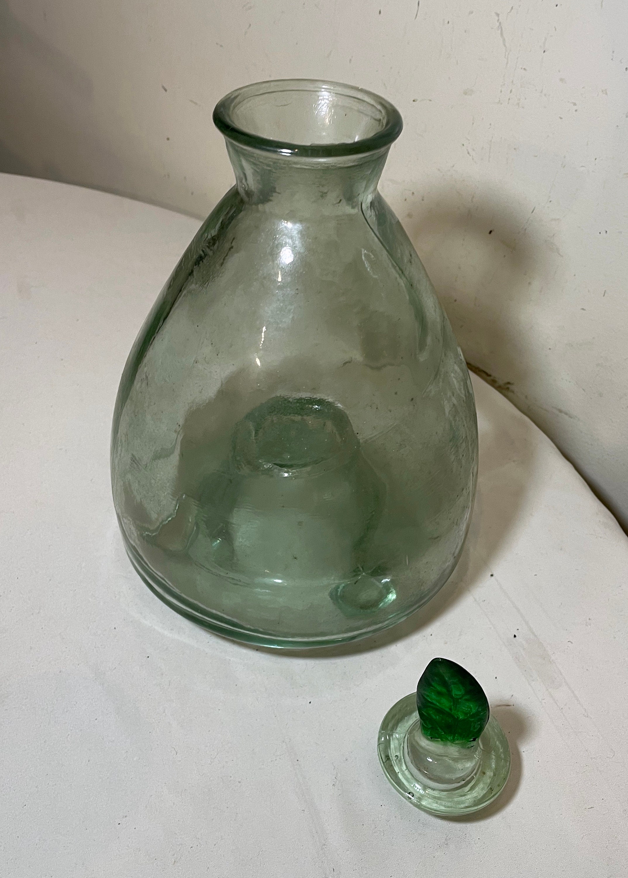 Rare Antique Large Handmade Green Glass Fly Wasp Bee Catcher Jar W ...