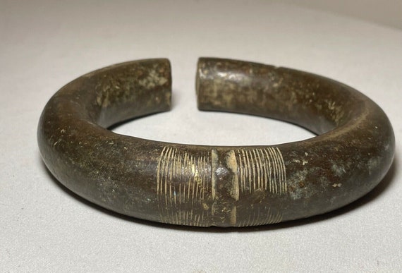 1800's Antique African Niger Baoulé Dogon Bronze Mani… - Gem