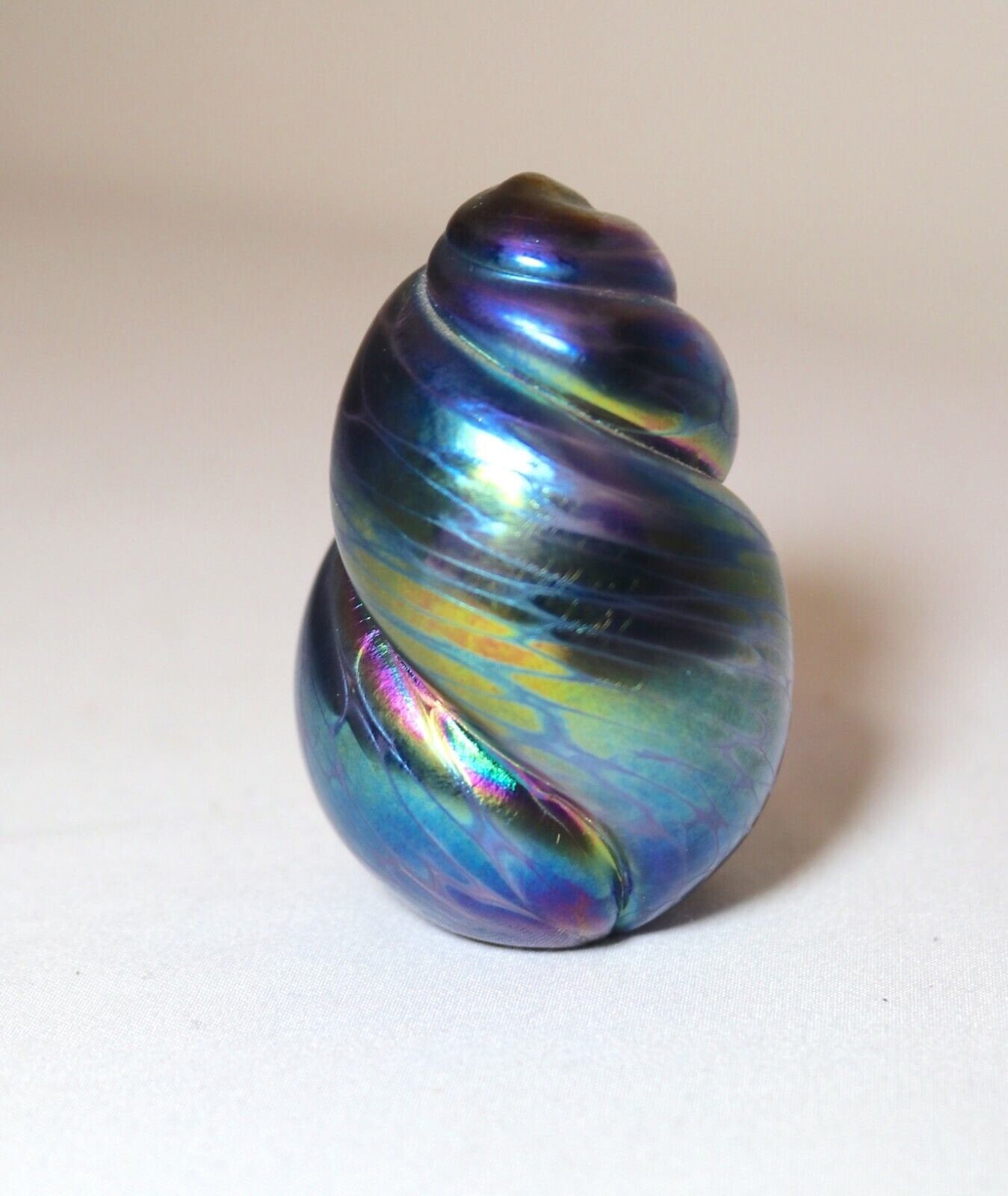 OBG Ornamental Blown Studio Hand Blown Aurene Iridescent Art Glass ...