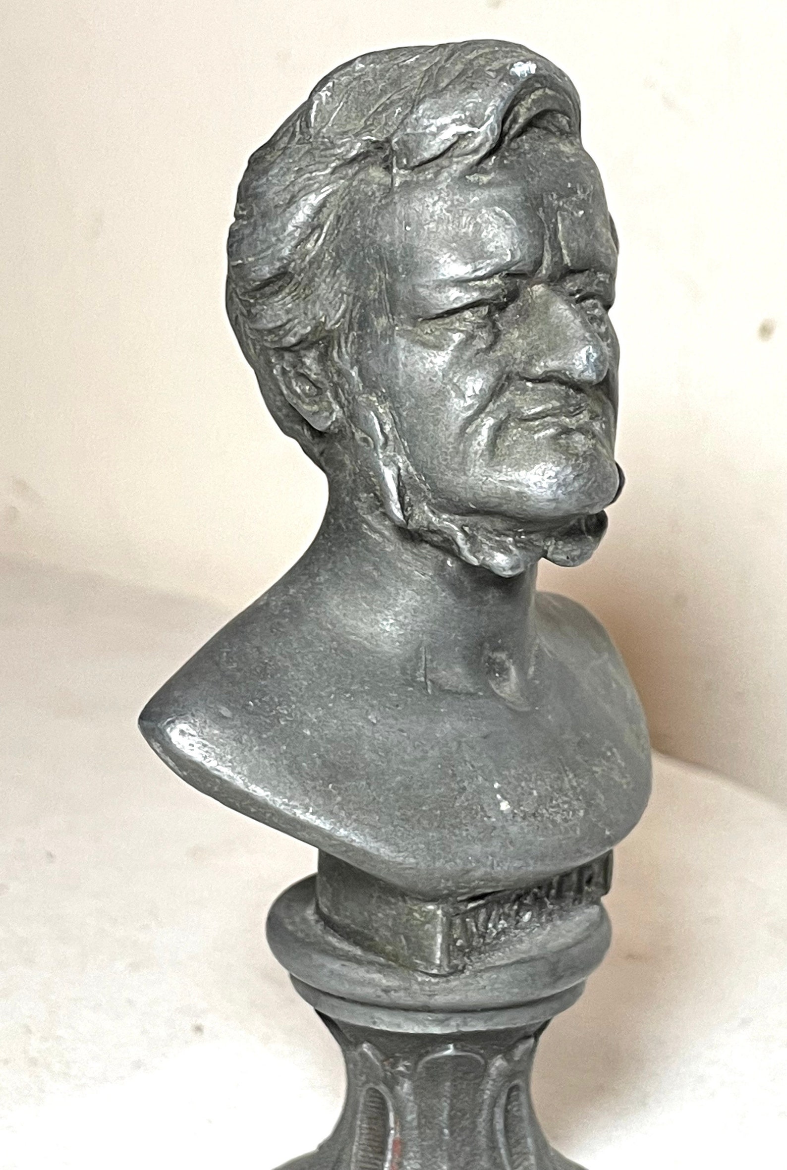 Antique Realism Richard Wagner Metal Lead Figural Bust Composer Statue ...