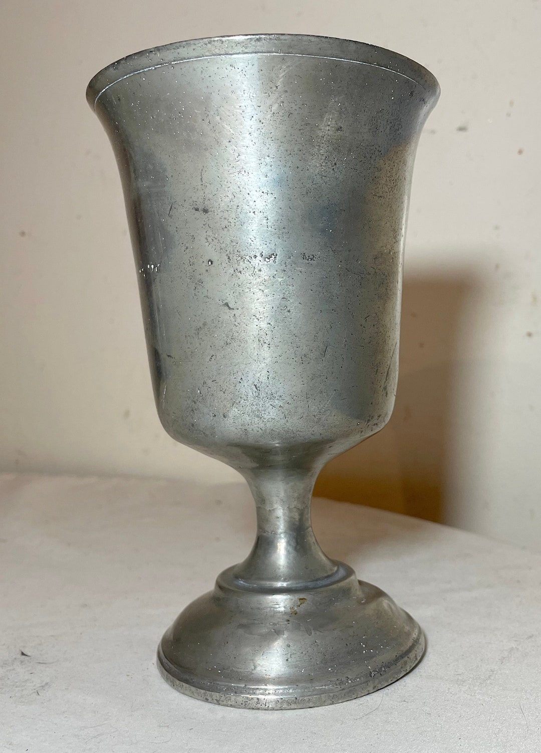 Rare Antique 18th Century 1700s Handmade English Pewter Chalice Goblet ...