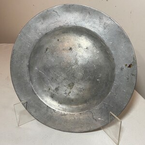 Rare Antique 18th Century European French Forged Pewter Dinner Plate ...