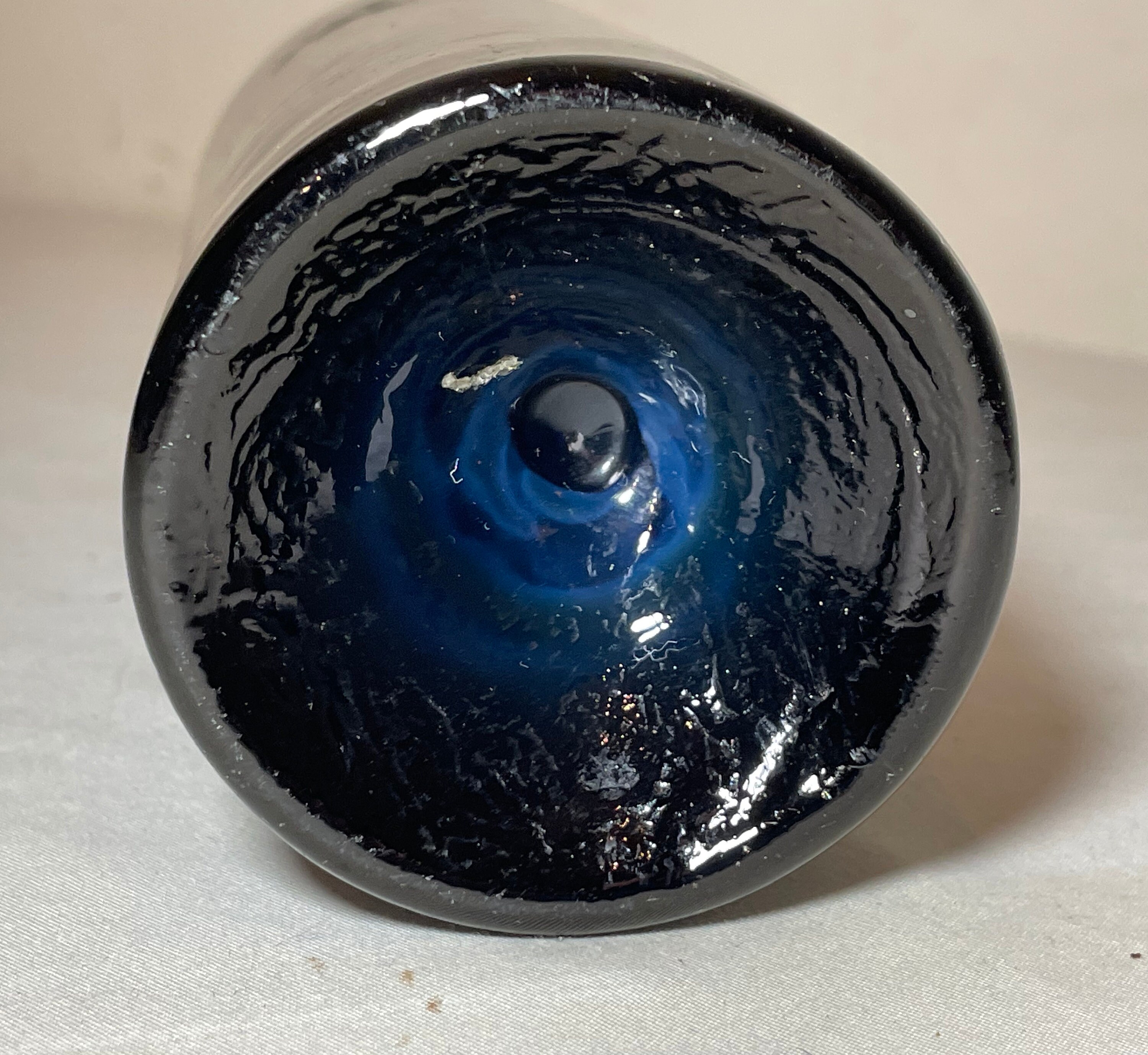 RARE Antique 1700's Handmade Hand Blown Olive Green Whiskey Glass ...