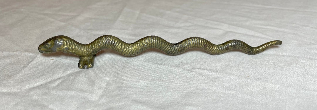 Antique 1920's Gold Gilded Figural Snake Smoking Pipe - Etsy