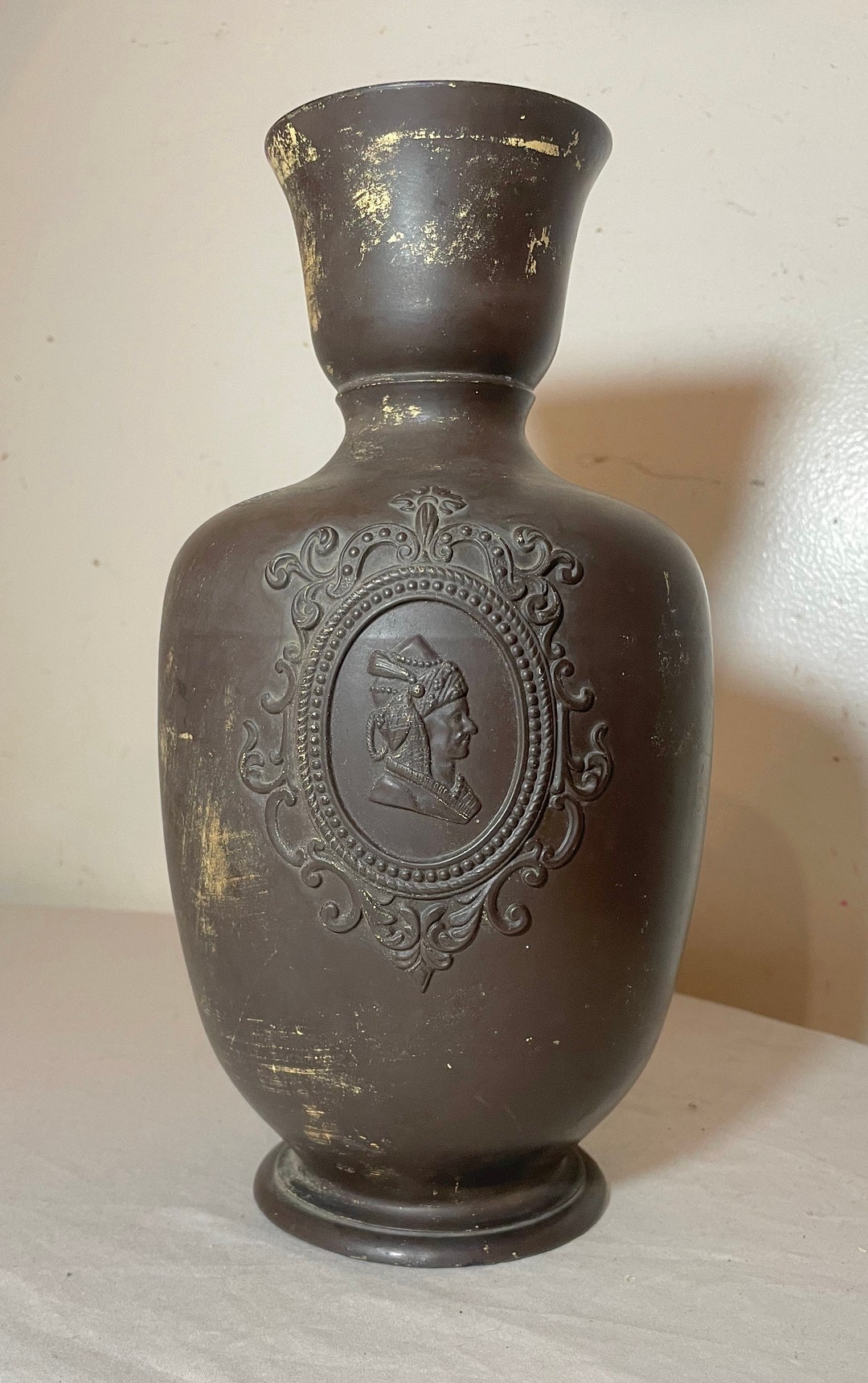 Antique 19th Century Pottery Terracotta FGW Ferdinand Gerbing Brown ...