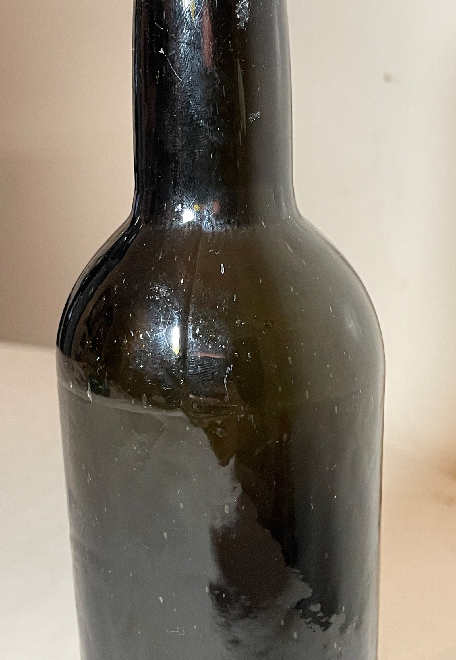 RARE Antique 1700's Handmade Hand Blown Olive Green Whiskey Glass ...