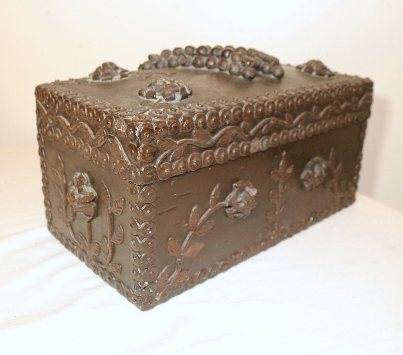 Rare Quality Antique 1800s Victorian Handmade Floral Wood Box - Etsy