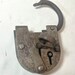 Rare Antique Hidden Key 1800's Pad Lock Solid Steel Wrought Iron ...
