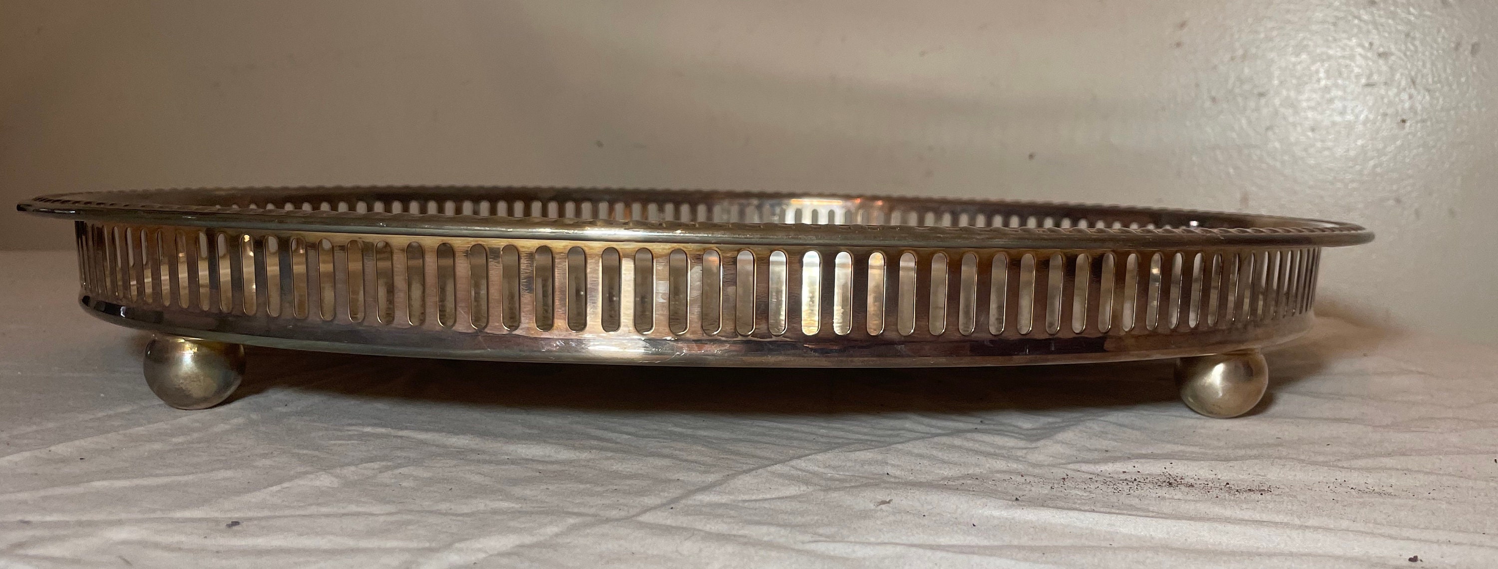 Vintage Engraved Governor Presentation Centerpiece Platter Award Trophy ...