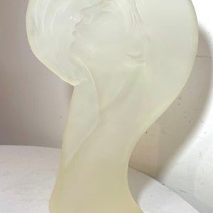 Vintage Frosted Lucite Art Deco Faces of Love Couple David Fisher ...