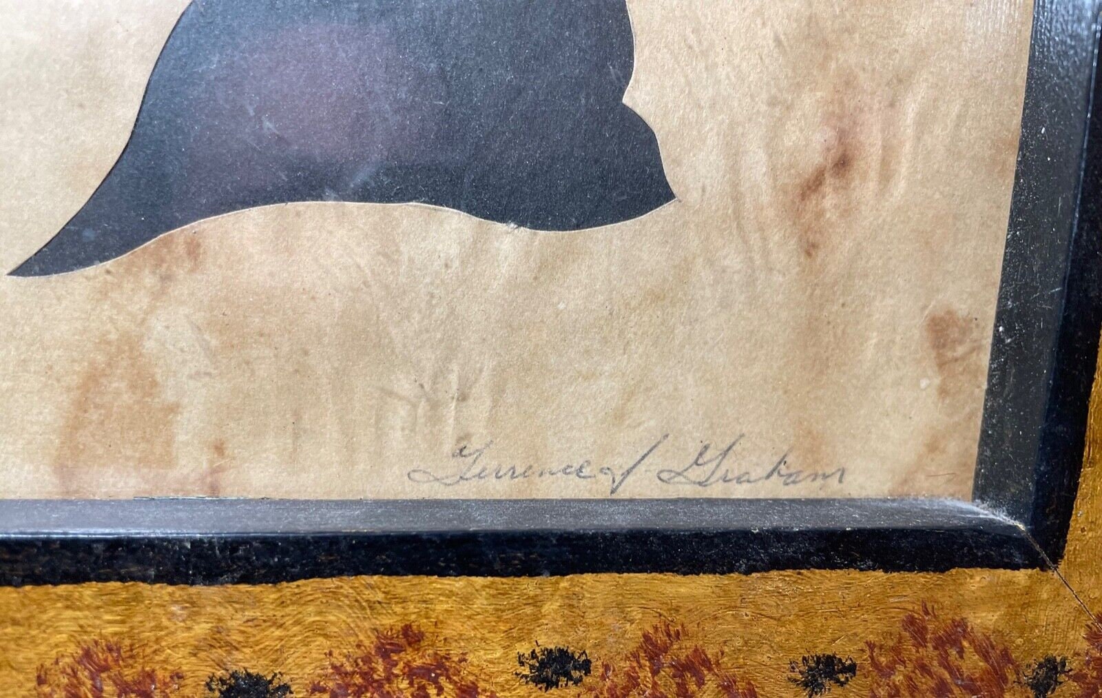 Antique 1800's Terrence Graham Cut Out Black Silhouette Portrait Mary ...