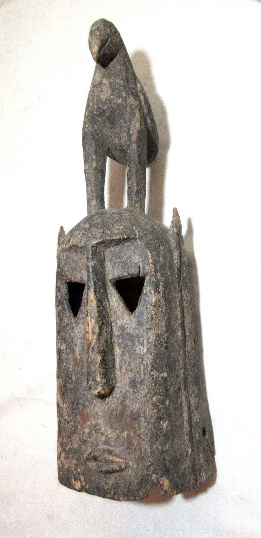 Antique 19th Century Hand Carved Dogon Tribe Mali African Figural Bird ...