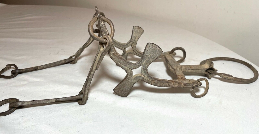 Very Rare Antique 18th Century 1700's Hand Wrought Iron Horse Bridle ...