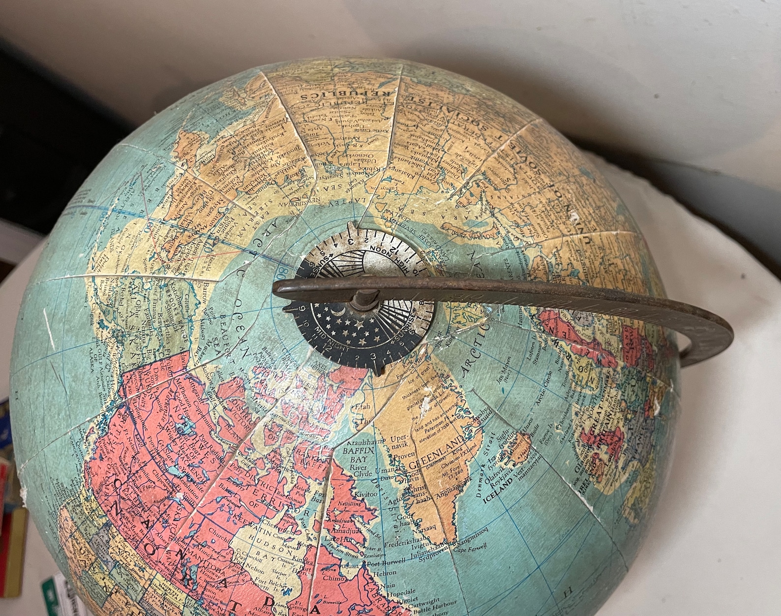 Vintage Replogle 12 Inch Art Deco Tole Metal Base Streamline - Etsy