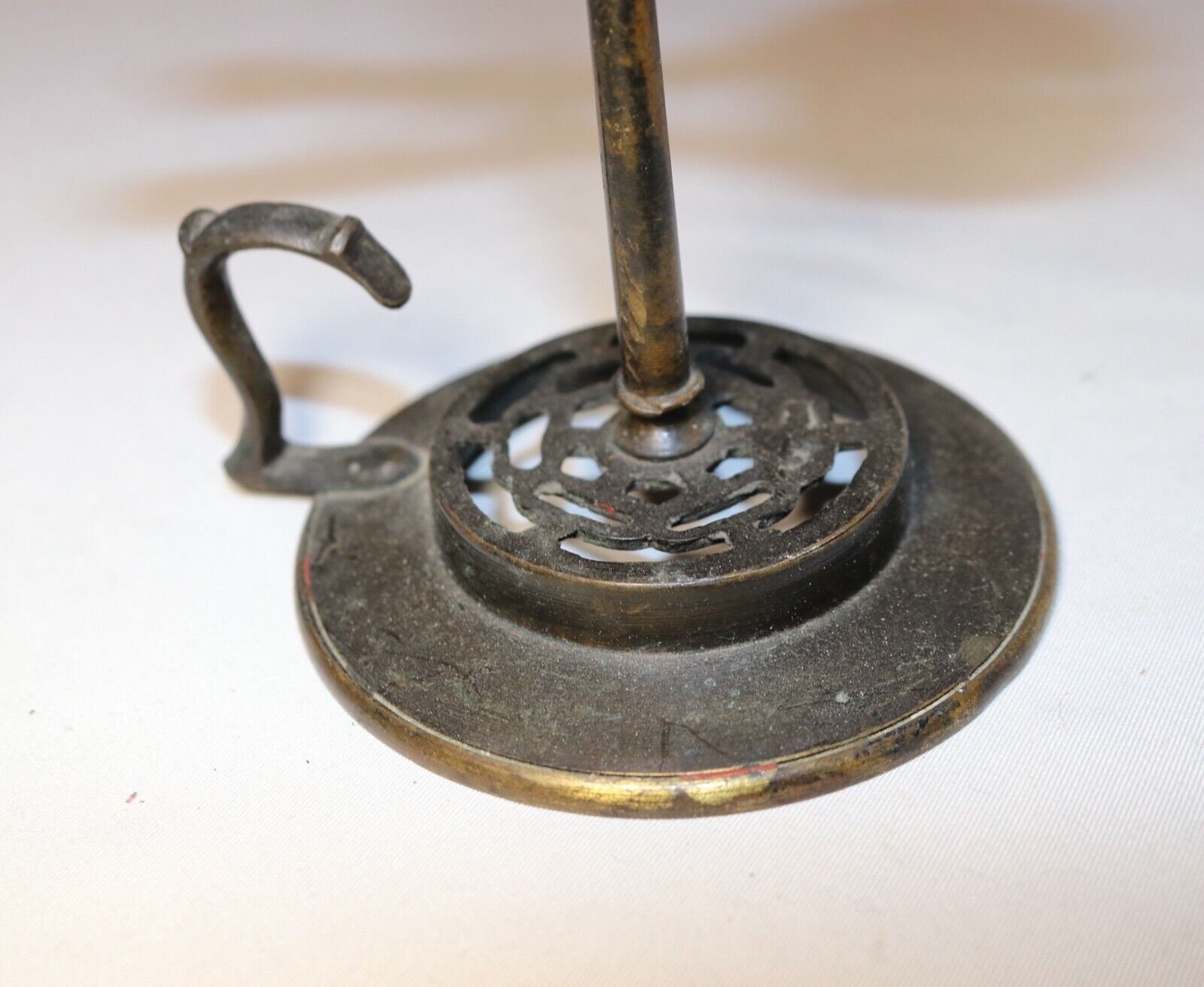 Antique 18th Century Peened Brass Candlestick Spring Loaded - Etsy