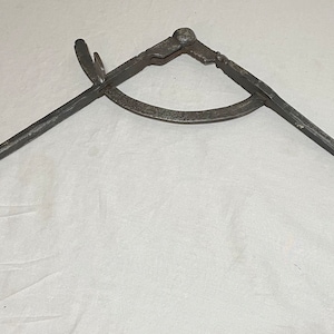 LARGE Rare Antique 18th Century Handmade Solid Wrought Iron Compass ...